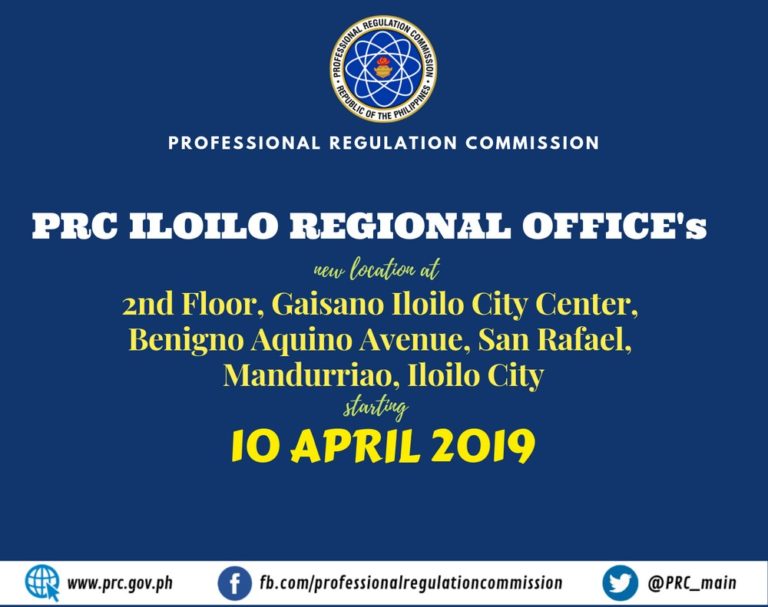 PRC Iloilo Regional Office now at Gaisano ICC