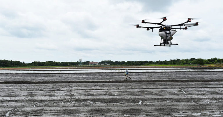 GROWN BY DRONE: Agricultural drones introduced to Iloilo rice farmers