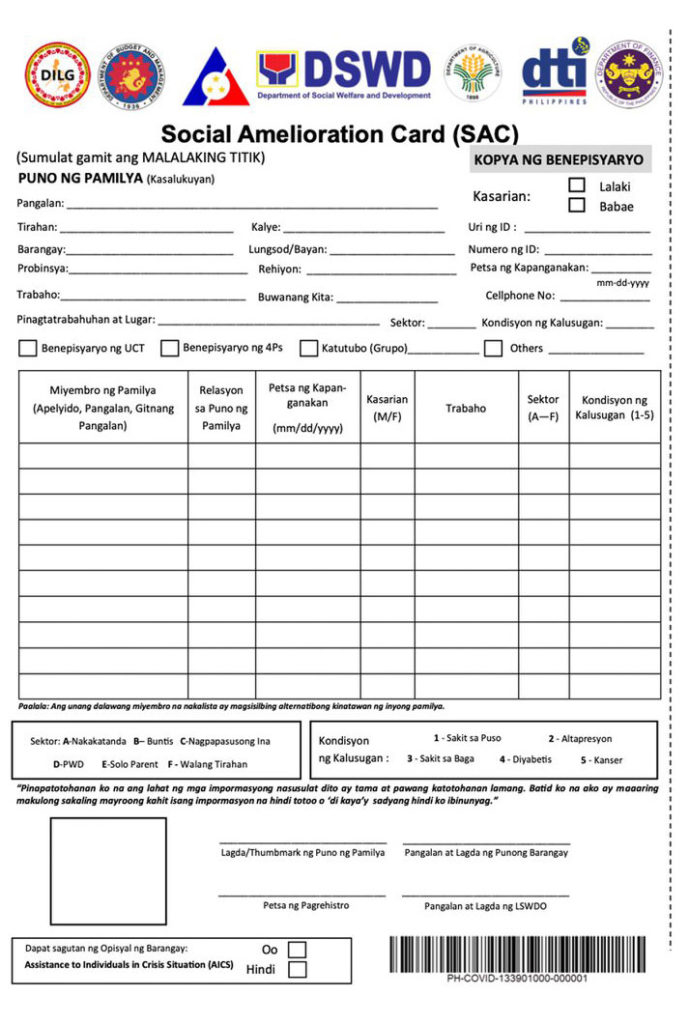 8 things you need to know about DSWD Social Amelioration Program