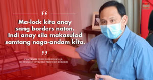 Defensor closes Iloilo Province borders