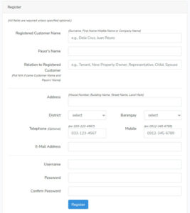 Steps in using MORE Power Online Bills Payment