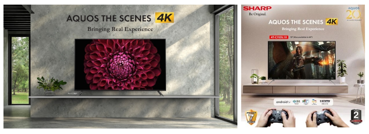 Level up summer entertainment experience with Sharp’s new Aquos 4k ...