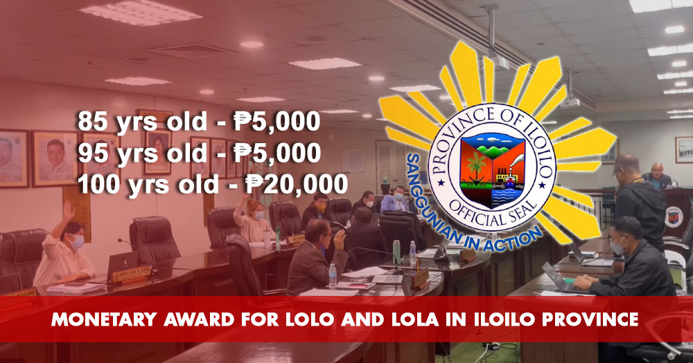 SP approves monetary award for 85 and older in Iloilo Province