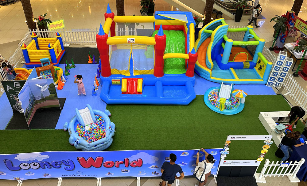 Looney World Bouncy House Pop Up at Festive Walk Iloilo