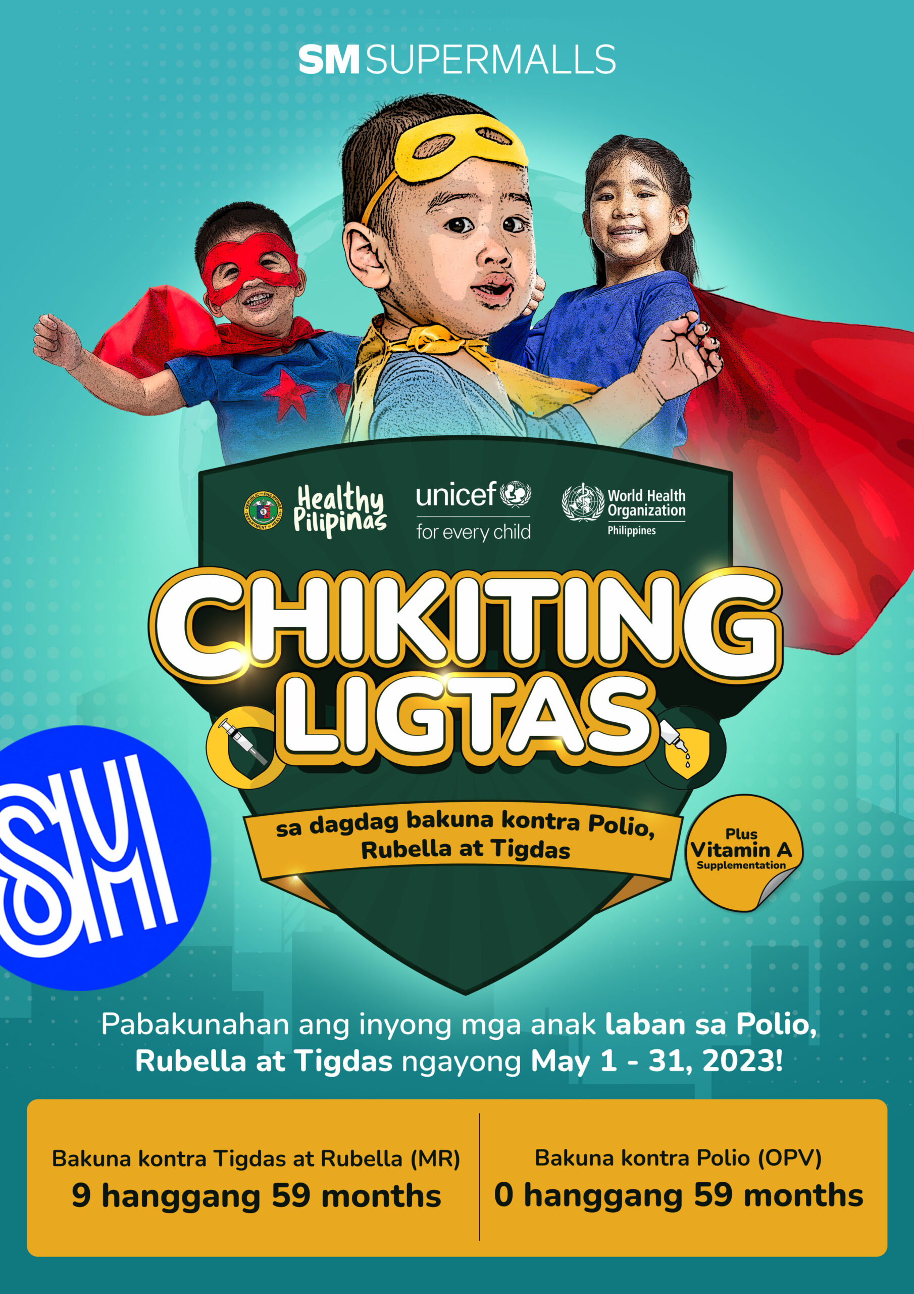 SM Supermalls backs DOH’s Chikiting Ligtas vax campaign
