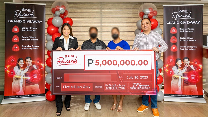 OFW wins life changing P5 million in PLDT Home Rewards Grand Giveaway Promo