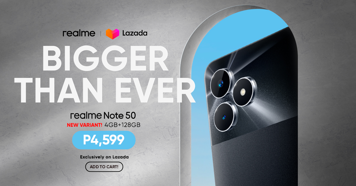 realme Note 50 now comes in higher storage variant, available on Lazada ...