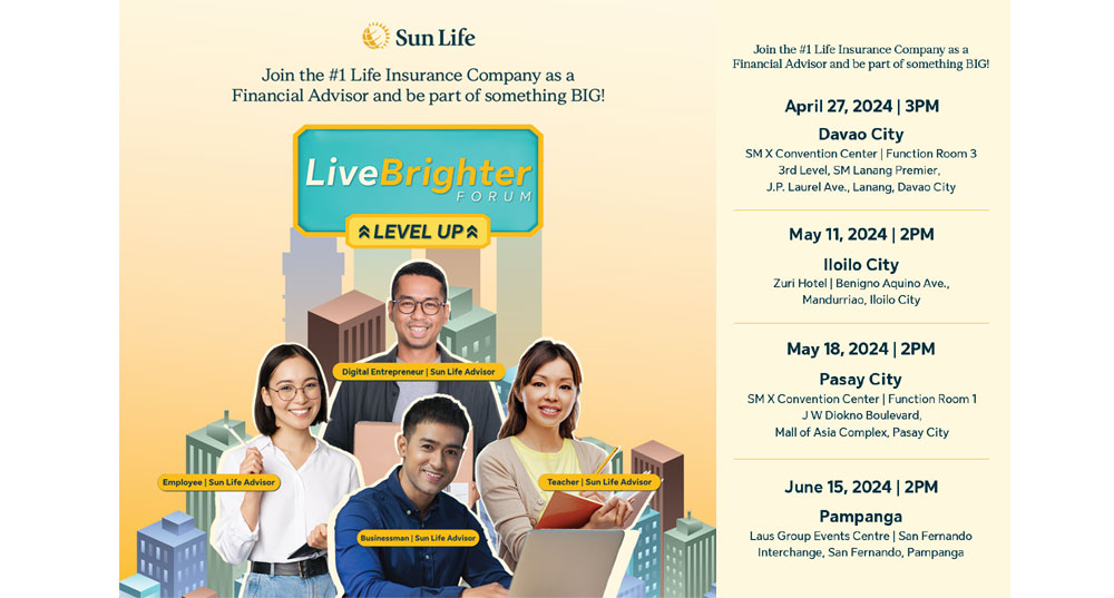 SUN LIFE’S NEXT BIG GIG CARAVAN: Learn how to live brighter as financial advisor