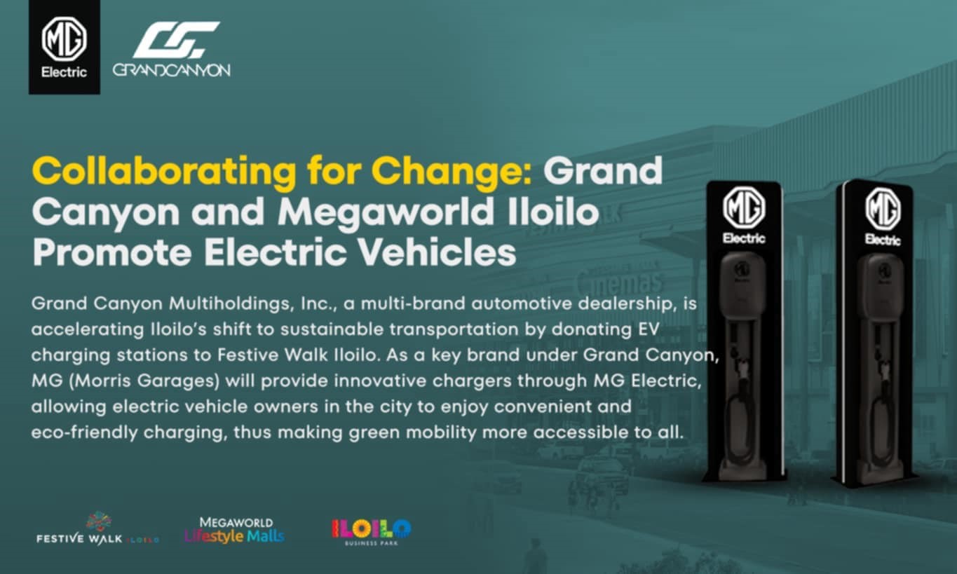 Grand Canyon to install EV charging stations at Festive Walk Iloilo
