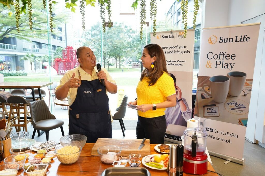 Chef Tatung's business tips from Sun Life Coffee and Play event